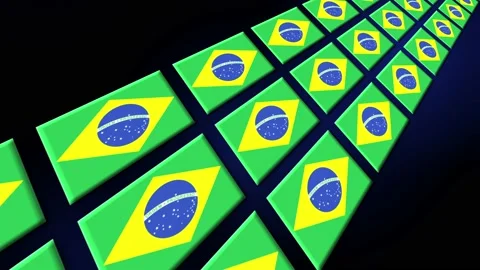 brazil Flag Animated Background 3d Anima... | Stock Video | Pond5