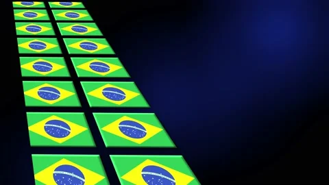 brazil Flag Animated Background 3d Anima... | Stock Video | Pond5