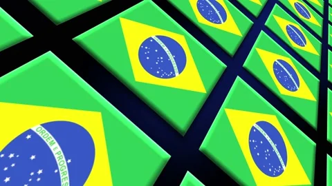 brazil Flag Animated Background 3d Anima... | Stock Video | Pond5