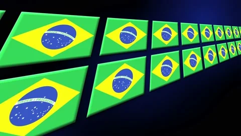 brazil Flag Animated Background 3d Anima... | Stock Video | Pond5