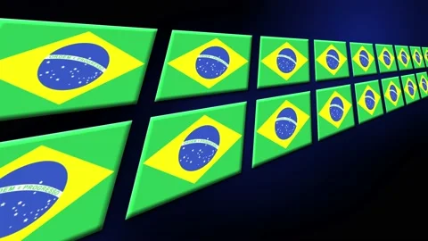 brazil Flag Animated Background 3d Anima... | Stock Video | Pond5