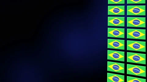 brazil Flag Animated Background 3d Anima... | Stock Video | Pond5