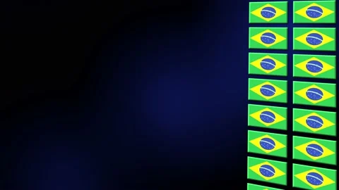 brazil Flag Animated Background 3d Anima... | Stock Video | Pond5