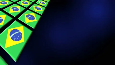 brazil Flag Animated Background 3d Anima... | Stock Video | Pond5