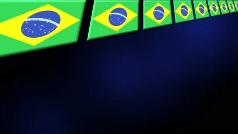 brazil Flag Animated Background 3d Anima... | Stock Video | Pond5