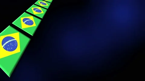 brazil Flag Animated Background 3d Anima... | Stock Video | Pond5