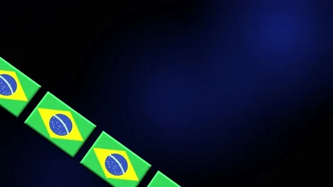 brazil Flag Animated Background 3d Anima... | Stock Video | Pond5
