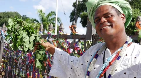 Brazilian man wearing traditional clothe... | Stock Video | Pond5