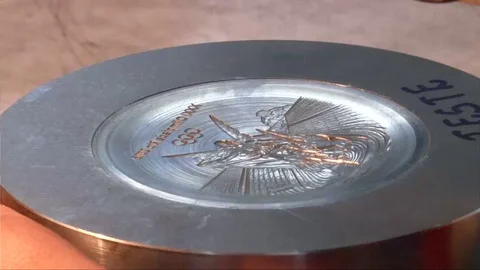 Brazilian mint creates Rio 2016 Olympic ... | Stock Video | Pond5