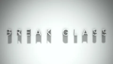 break glass 3D title animation with shad... | Stock Video | Pond5