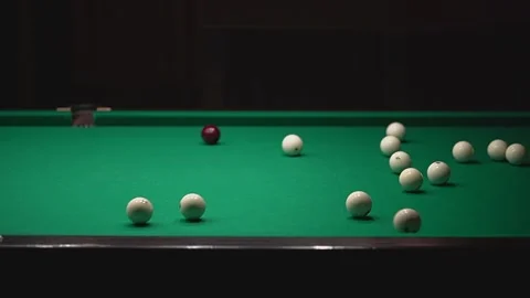 Russian Pyramid Billiards Stock Footage ~ Royalty Free Stock Videos | Pond5