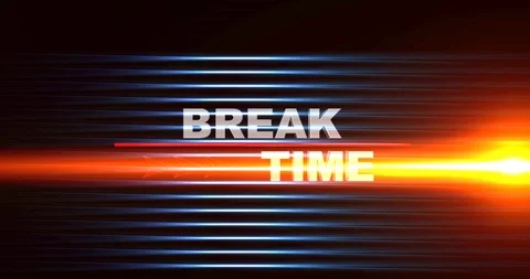 Break Time Animation Template Footage Go... | Stock Video | Pond5