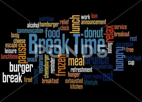 Break Time, word cloud concept: Royalty Free #75849578