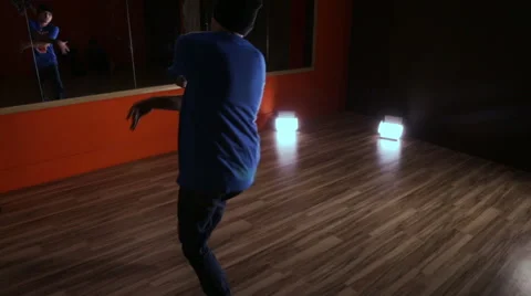 breakdancing, dancer, dancing in the hal... | Stock Video | Pond5