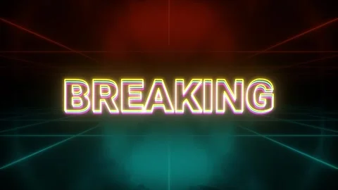 Breaking animation retro background | Stock Video | Pond5