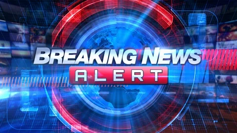 Breaking News Alert - Broadcast TV Anima... | Stock Video | Pond5