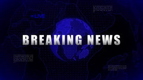 Breaking News intro for TV broadcast new... | Stock Video | Pond5