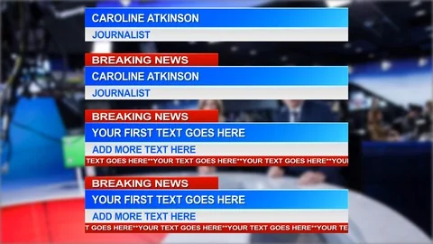 After Effects: Breaking News Lower Package #88573990