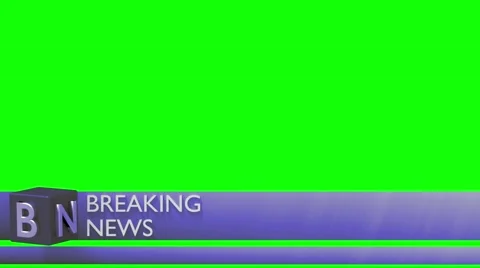 Breaking News Lower Third Green Stock Video Footage | Royalty Free ...