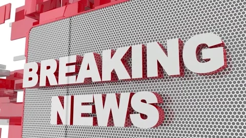 Breaking News Red Intro Animation - 3D R... | Stock Video | Pond5