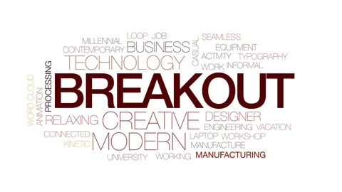 Breakout animated word cloud. Kinetic ty... | Stock Video | Pond5