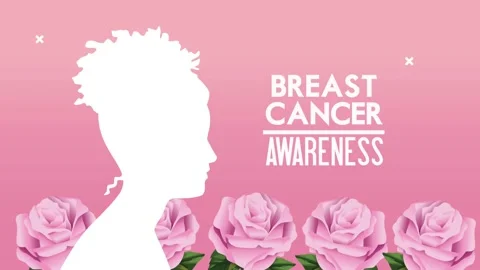 breast cancer lettering animation with w... | Stock Video | Pond5