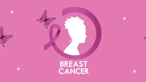 breast cancer lettering animation with w... | Stock Video | Pond5