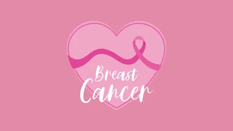 breast cancer lettering with ribbon anim... | Stock Video | Pond5
