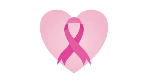 breast cancer ribbon campaign animation | Stock Video | Pond5