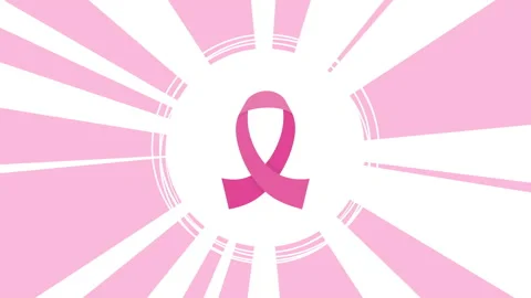 breast cancer ribbon campaign animation | Stock Video | Pond5