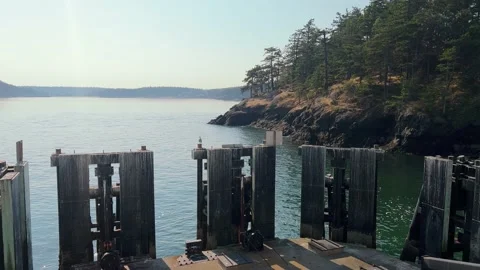 Breasting Dolphins Or Dock Pilings For F... | Stock Video | Pond5