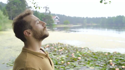 Breathing in the forest, breathing fresh... | Stock Video | Pond5