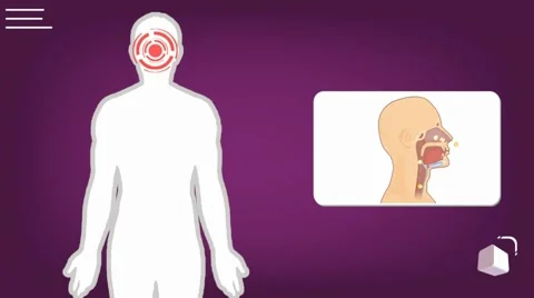 breathing - vector animation - analysis ... | Stock Video | Pond5