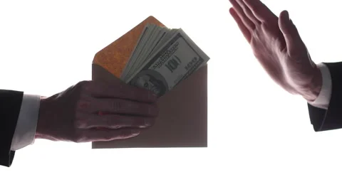 Bribery and corruption concept, Business... | Stock Video | Pond5