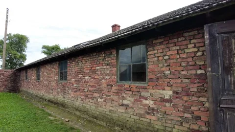Brick Exterior Of An Old Prison Barracks... | Stock Video | Pond5