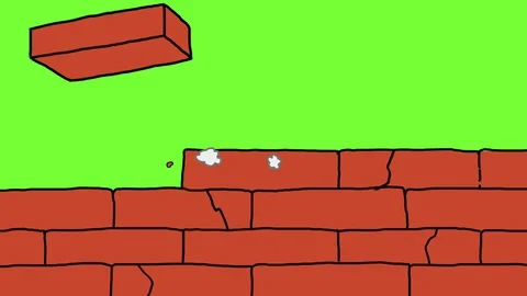 Brick Wall Under Construction Animation | Stock Video | Pond5