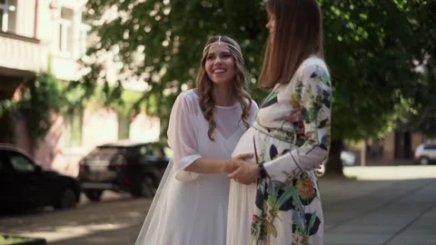 Pregnant Bride Stock Footage ~ Royalty Free Stock Videos | Pond5