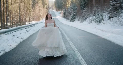 Bride Running Stock Footage ~ Royalty Free Stock Videos | Pond5