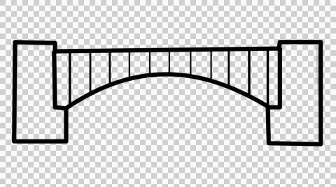 Bridge animation with transparent backgr... | Stock Video | Pond5