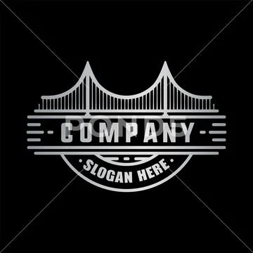 Bridge logo. Vector and illustration. ~ Clip Art #132699243