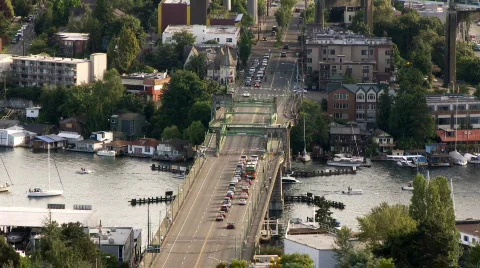 bridge opening time lapse | Stock Video | Pond5