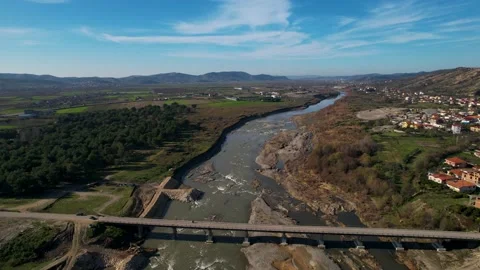 Bridge over Shkumbin River in Albania, t... | Stock Video | Pond5