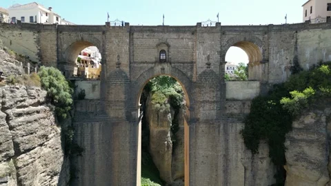 Bridge Ronda Drone View in Ronda, Spain.... | Stock Video | Pond5