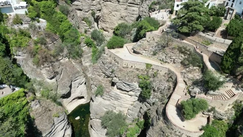 Bridge Ronda Drone View in Ronda, Spain.... | Stock Video | Pond5