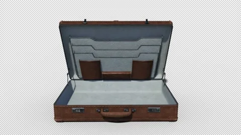 briefcase opens and closes, animation, t... | Stock Video | Pond5