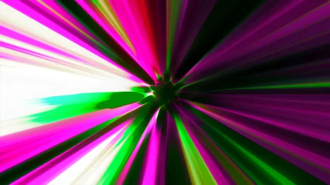Bright animation with green and pink lig... | Stock Video | Pond5