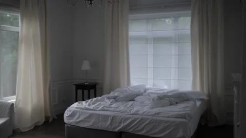 Empty Bedroom Night Stock Footage ~ Royalty Free Stock Videos | Pond5