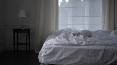 Empty Bedroom Night Stock Footage ~ Royalty Free Stock Videos | Pond5