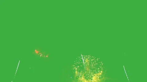 Green Screen Fireworks Stock Video Footage | Royalty Free Green Screen ...