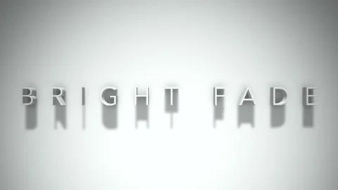 bright fade 3D title animation with shad... | Stock Video | Pond5